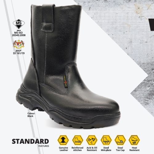 High-Cut Boot (Pull Up) - Safety Hammer Sdn. Bhd.