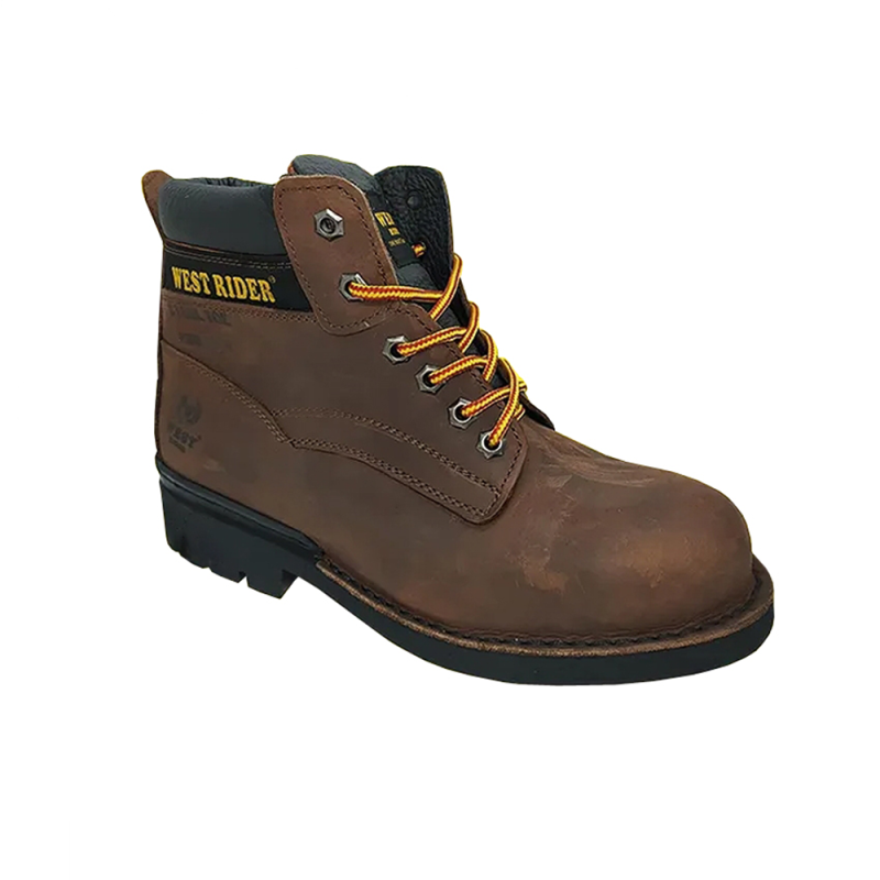 Mid Cut Leather Lace Up Safety Boot - Safety Hammer Sdn. Bhd.